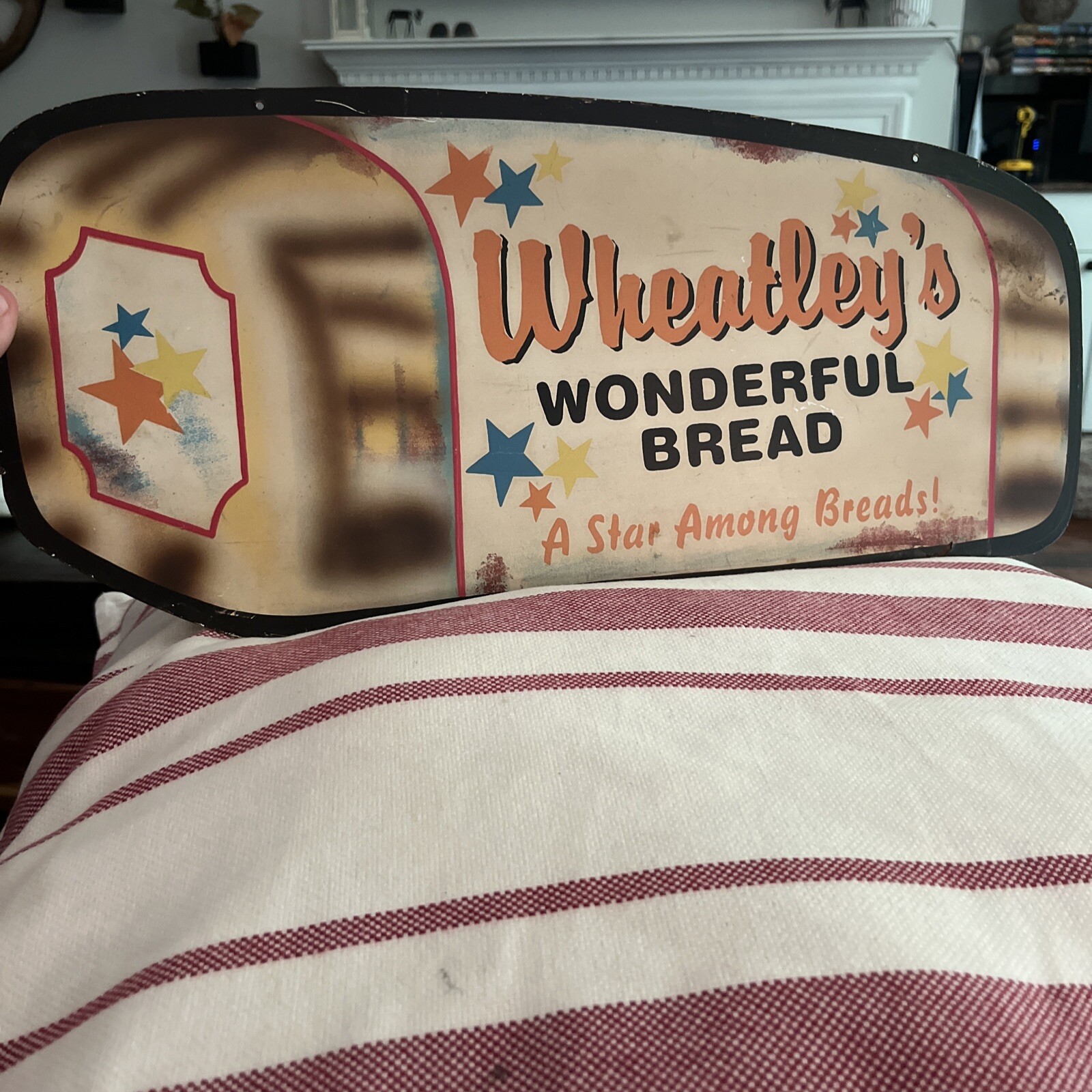 Vintage Wheatley’s Wonderful Bread Metal Advertising Sign “A Star Among ...
