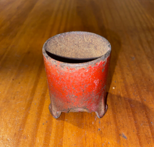 2" Tall Red Kilgore Cast Iron Firecracker Mortar Cannon - No Ball | eBay