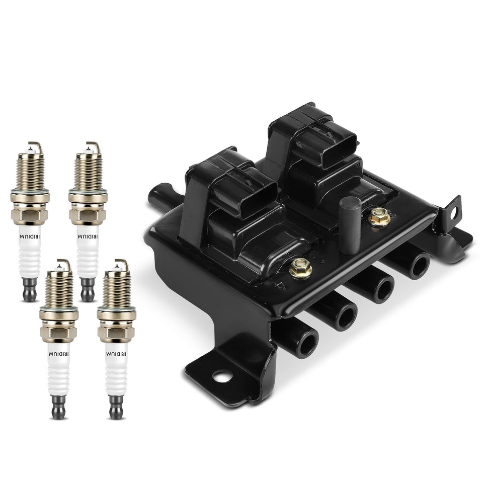 1x Ignition Coil & 4x Iridium & Platinum Spark Plug Kit for Mazda Miata ...