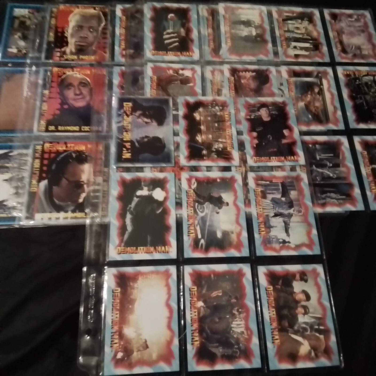 DEMOLITION MAN COMPLETE SET OF CARDS EXCELLENT TO NRMT | eBay