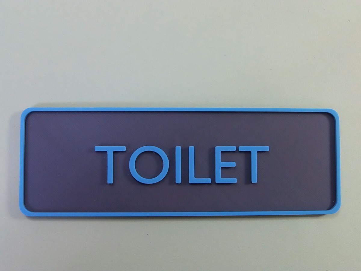 Bathroom Sign 3d Printer
