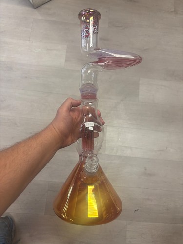 THICK 18" Inch Bong Monster ZONG Bong Glass Water Pipe Triple Zong ...