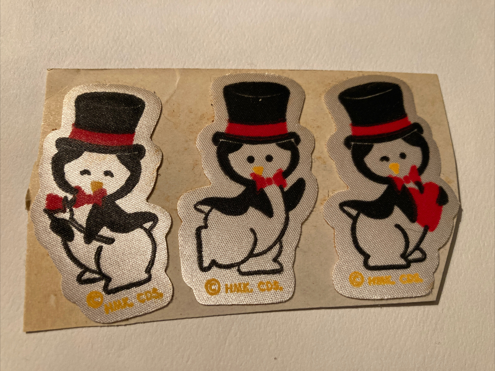 Vintage 1980’s Hallmark satin penquin stickers | eBay