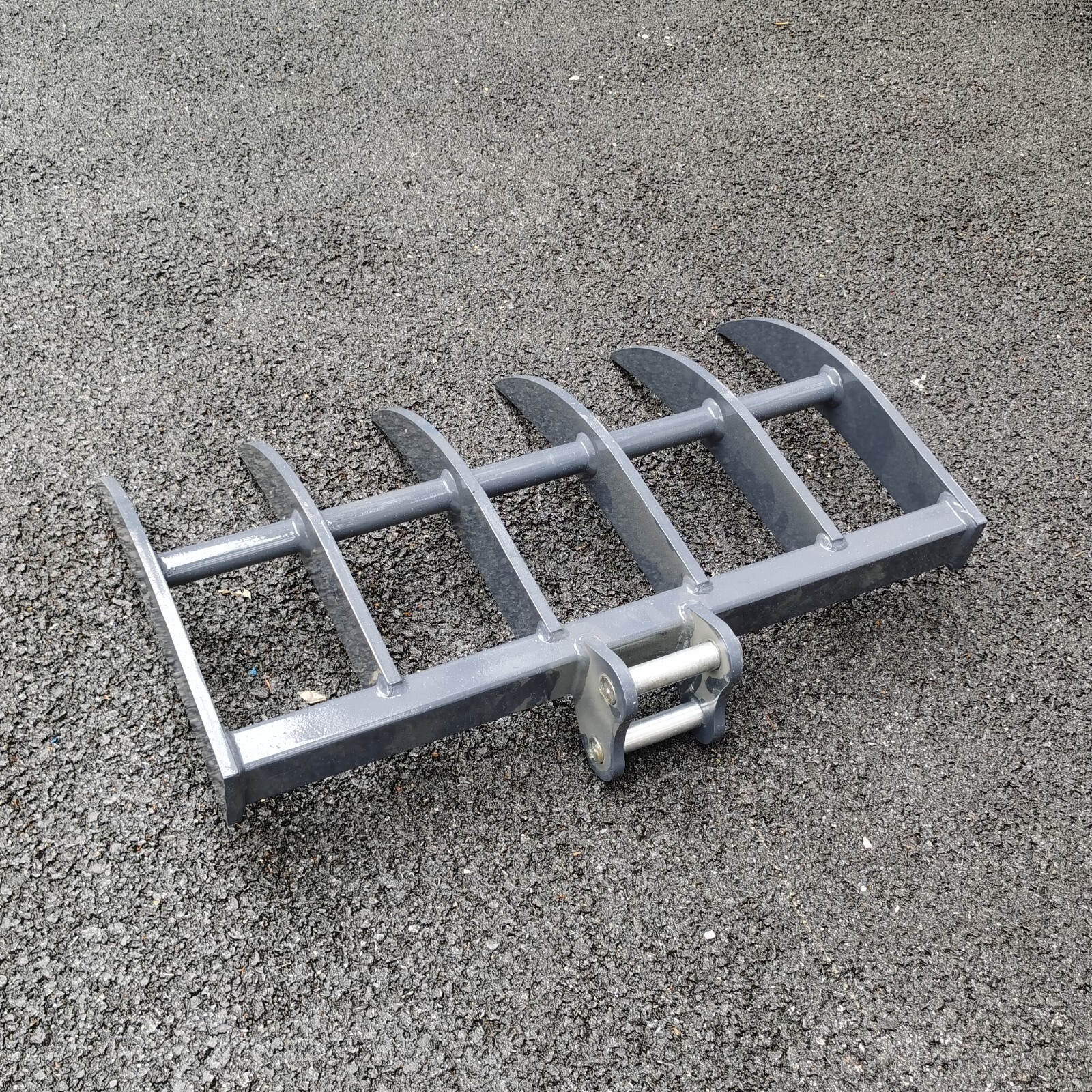 Pin-on Rake Attachment With Pins For CAT 300.9 Mini Excavator or ...