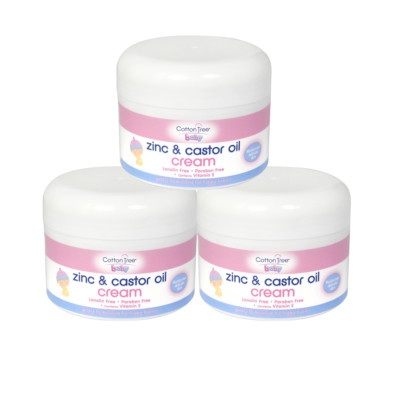 Nuage Zinc And Castor Oil Cream For Nappy Rash, White 200ml- Pack Of 3 ...