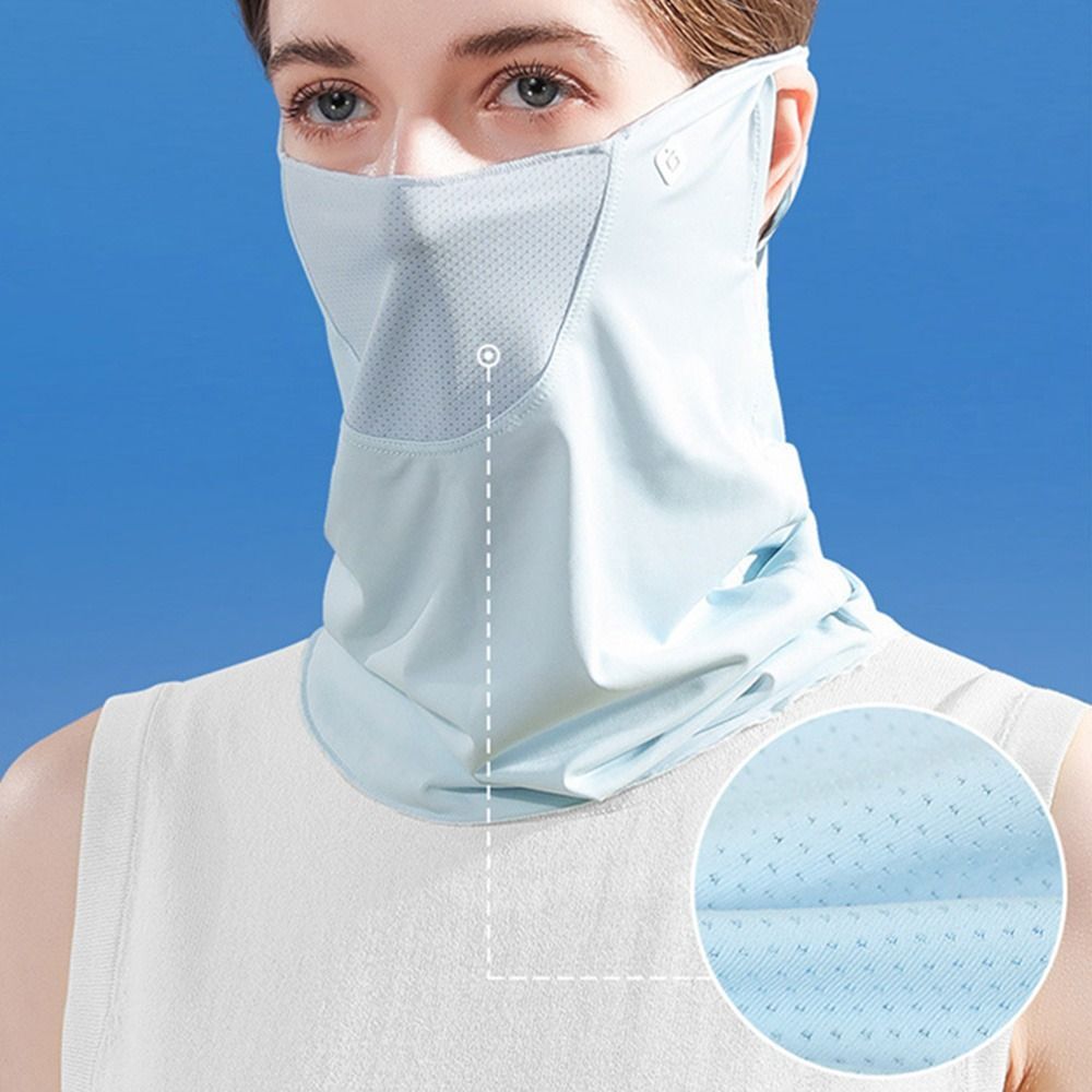 Head Face Neck Gaiter Face Cover Scarf Headband Scarf Ice Silk ...