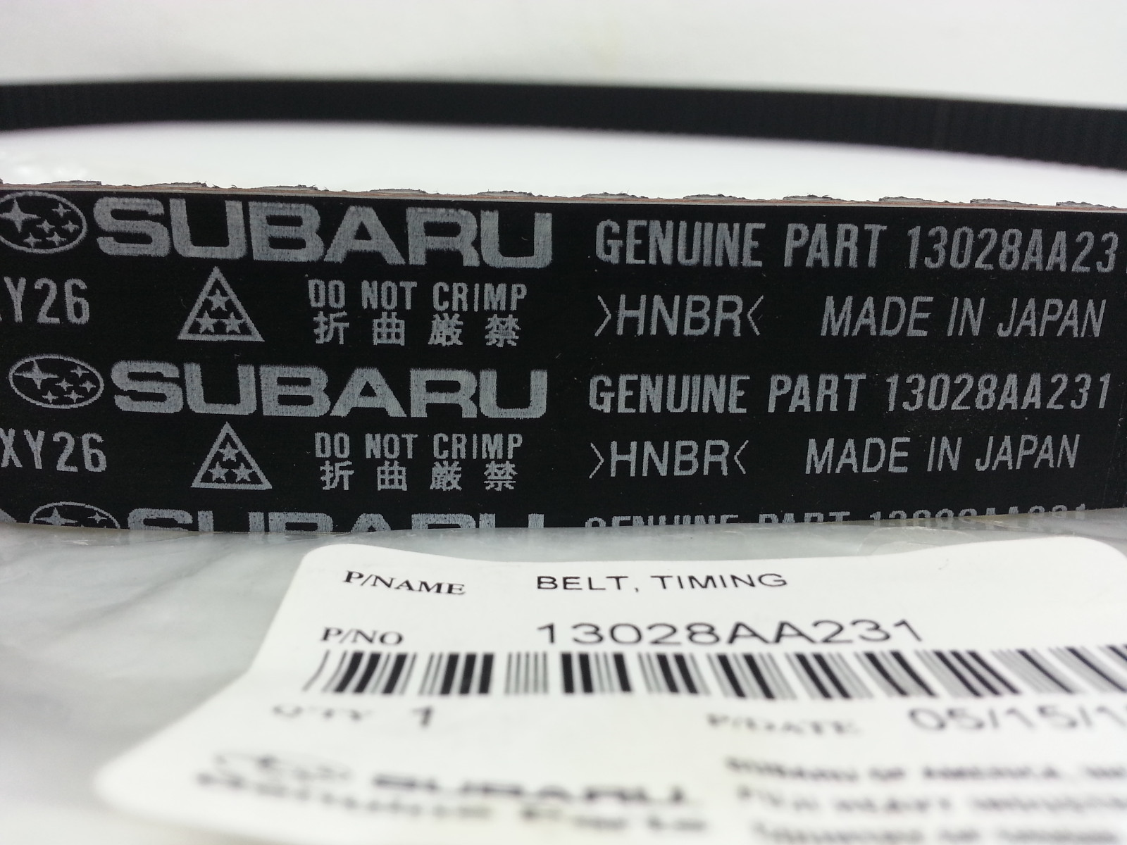 GENUINE Timing Belt FITS Subaru Forester Impreza 2000-2009 # 13028AA231 ...