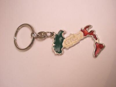 Italy Boot Flag Colors Modern Key Chain travel souvenir | eBay