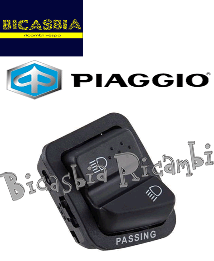 642670 - Piaggio Original Interrupteur Lumières 300 400 500 MP3 Mic ...