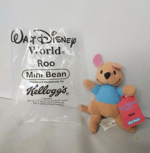 3" Roo Winnie The Pooh Disney Kelloggs Plush Toy Kangaroo Figure Mini ...