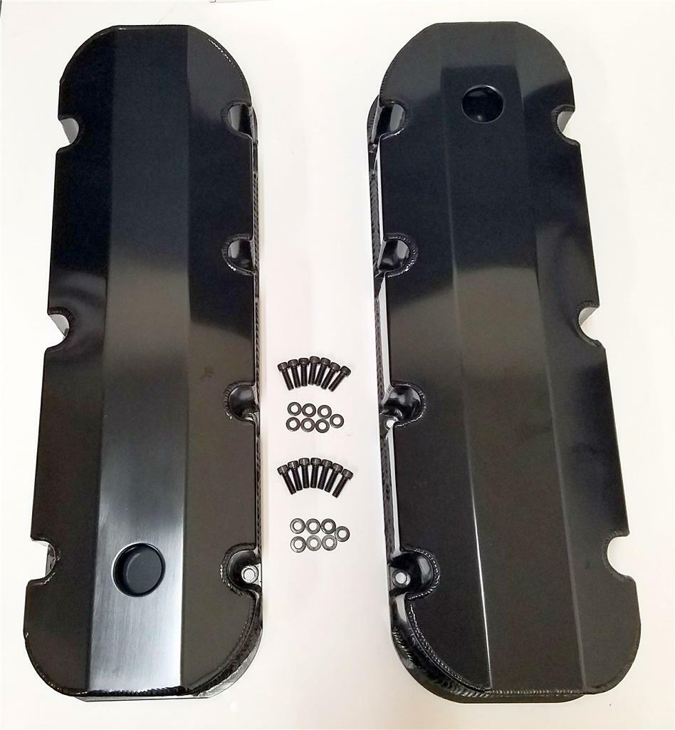 Big Block Chevy BBC 396 427 454 502 FABRICATED BLACK Aluminum Valve ...