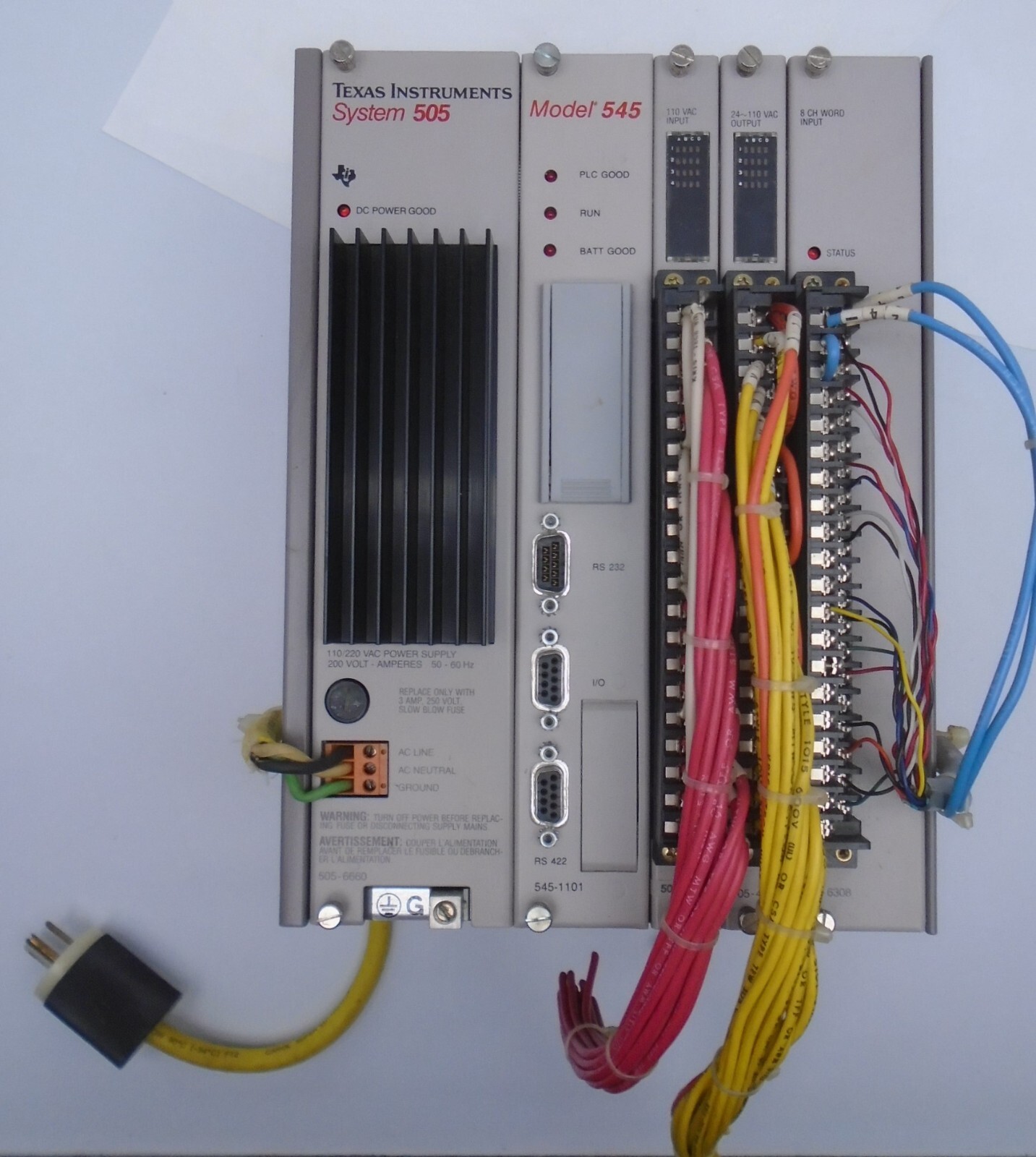 Texas Instruments system 505 545-1101, 505-4216A, 505-4616, 505-6308 ...