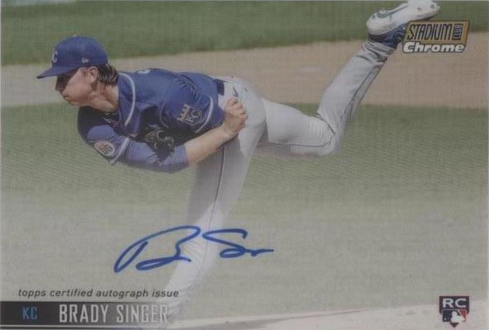 2021 Topps Stadium Club Chrome - Autographs Brady Singer #SCCBA-BS Gold ...