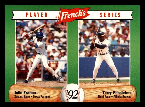 1992 French's Terry Pendleton Terry Pendleton HOF #3 Baseball Card NM ...