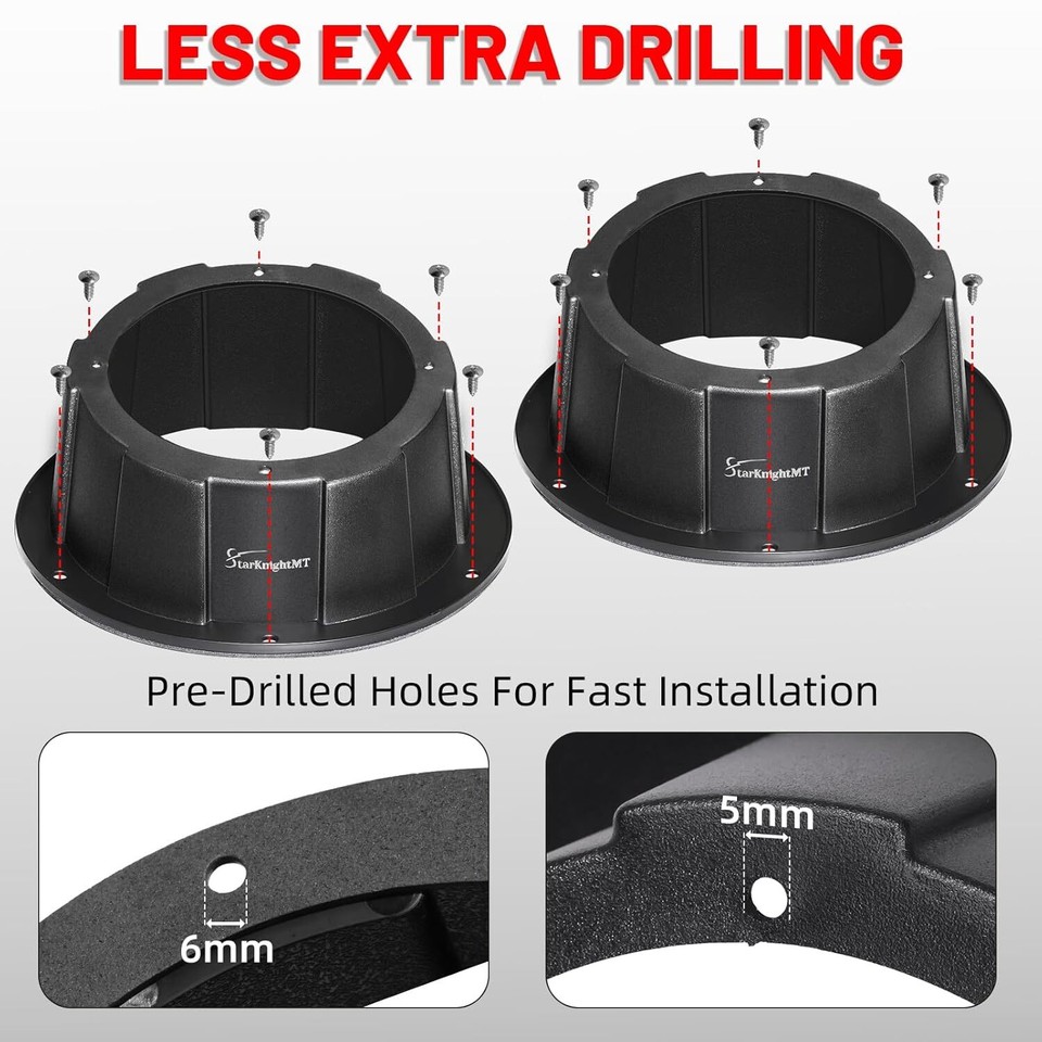 Universal Angled Surface Mount Speaker Box Enclosure for RVs UTVs ...