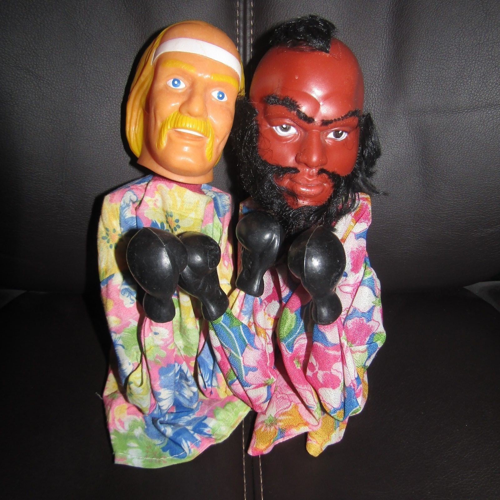 LJN/Rojus WWF/wwe Wrestllng Superstar boxing punching puppets Hulk ...