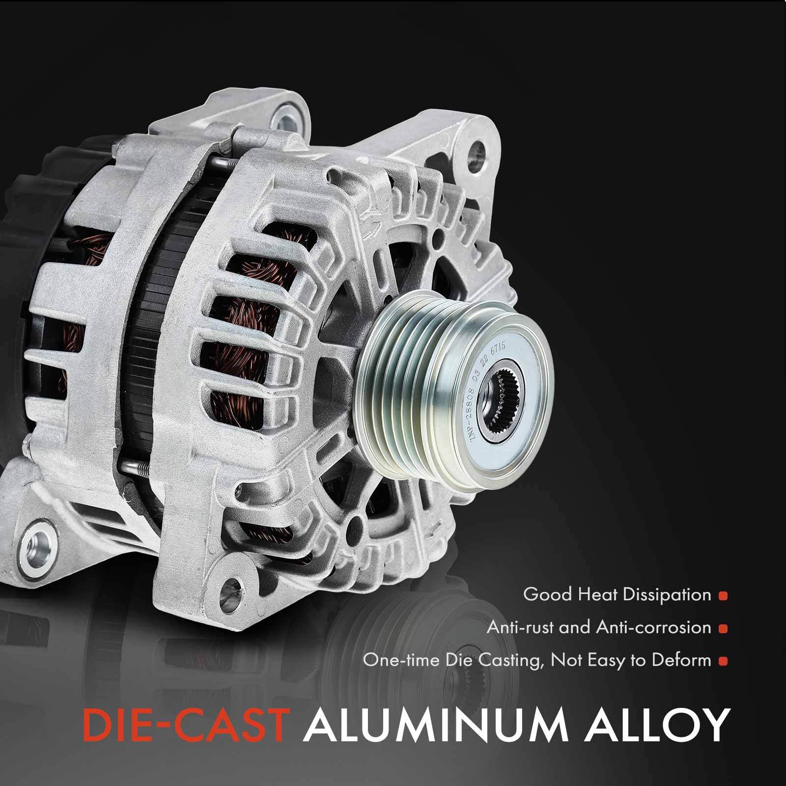 Alternator for Kia Optima Hyundai Santa Fe Sport 150A CW 6-Groove ...