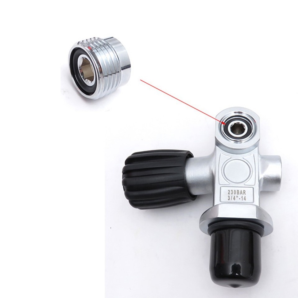 Sporting Goods Cylinder Adapter Scuba Diving Adapter Snorkeling Parts ...