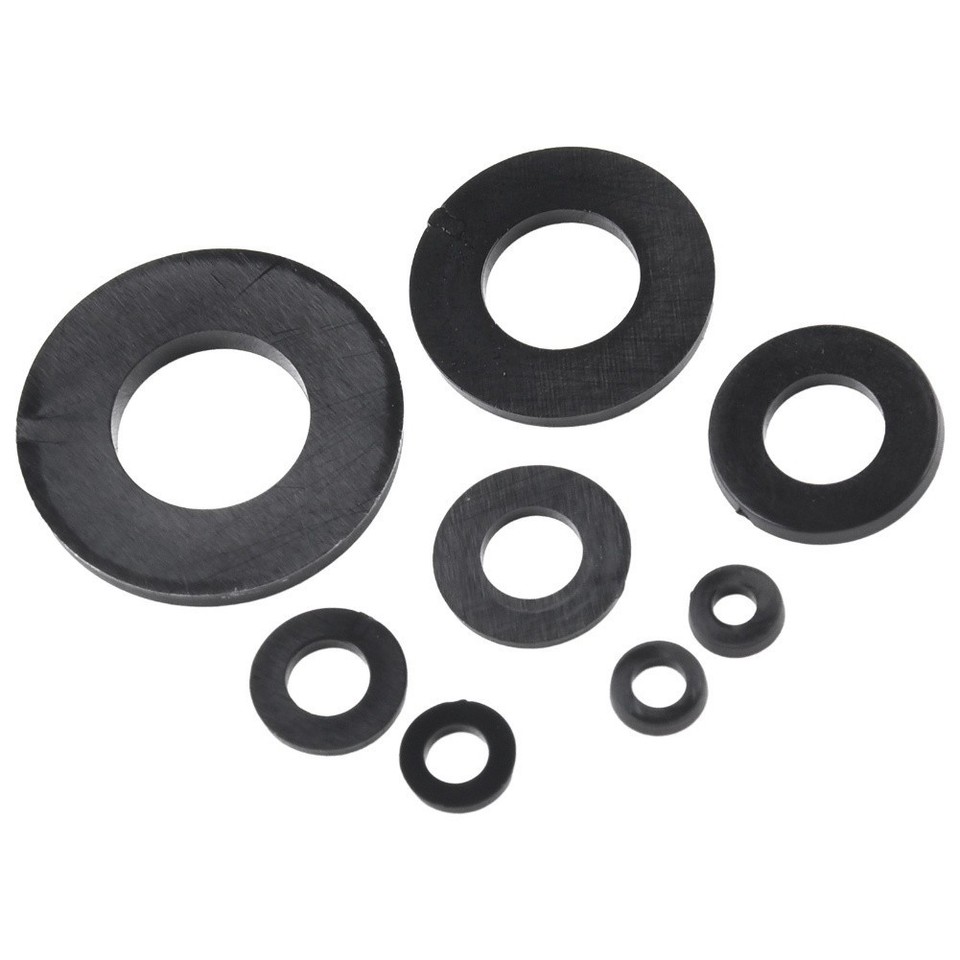 Flat Black Nylon Washers Thick Plastic 700PCS Set for M2 Fastener Sizes ...