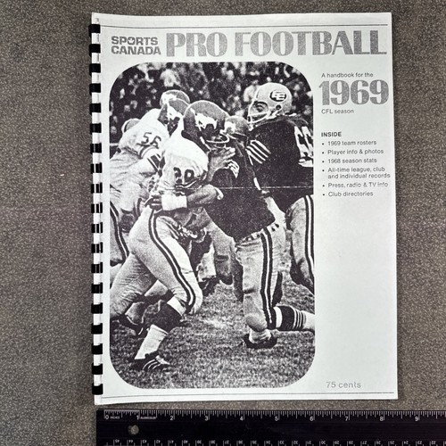 1969 Canadian Pro Football CFL Sports Canada Media Guide NFL | eBay