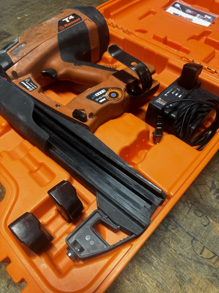 RAMSET T4 MAG, GAS TOOL, CORDLESS, 3 BATTERIES, CASE AND CHARGER. | eBay