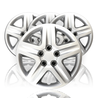 NEW SET OF 4 16" HUB CAPS 5 SPOKE RIM WHEEL COVERS RIMS STAR STEEL ...