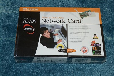 Linksys Fast Ethernet 10/100 Home and Small Office Network Card~SEALED ...