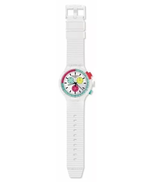 SWATCH THE PURITY OF NEON SB06W100 Wristwatch Oversize Retro Watch | eBay
