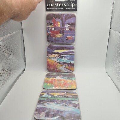 Coasterstrip,4 Melamine Coasters, Made In Scotland,New & Sealed. Castle ...