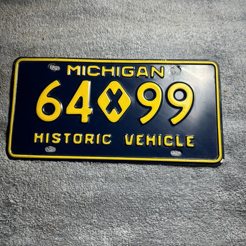 Michigan Historic Vehicle License Plate 64 X 99 | eBay