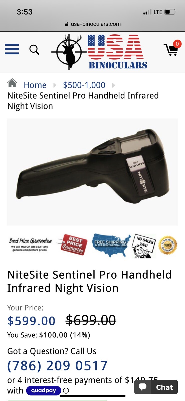NiteSite Sentinel Night Vision Camera TG-NT6200001 | eBay