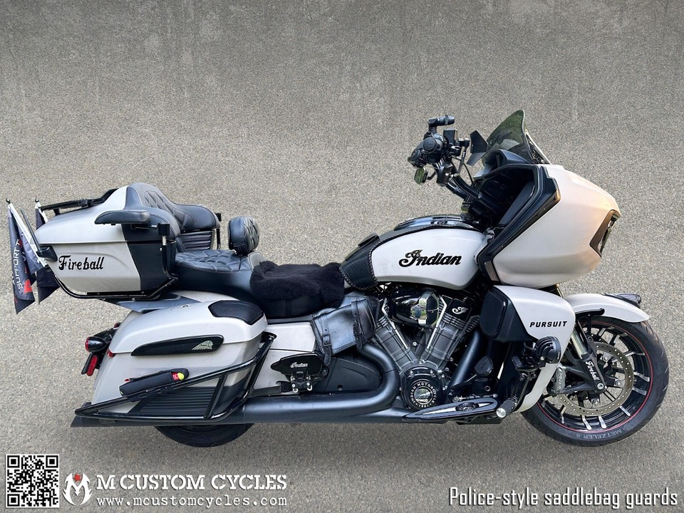 Police Saddlebag Crash Drop Guards for Indian Pursuit, Indian ...