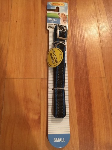 Ruffin' It Small Reflectech Comfort Dog Collar - Blue & Black | eBay