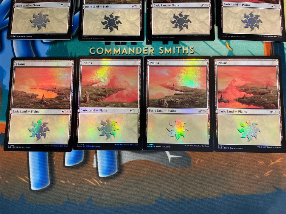 Lot 16x PLAINS FOIL Rob Alexander ART (4 Arts - 4 of Each) Secret Lair ...