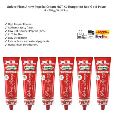Univer Piros Arany Paprika Cream HOT XL Hungarian Red Gold Paste - 240g ...