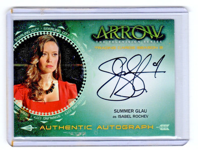 Arrow Season 2 Autograph Card SG1 Summer Glau as Isabel Rochev Auto ...