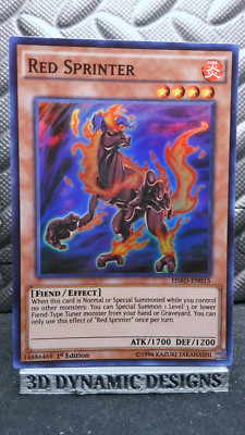 | Yugioh Red Sprinter HSRD-EN015 1st Ed Super Rare High Speed Riders NM ...
