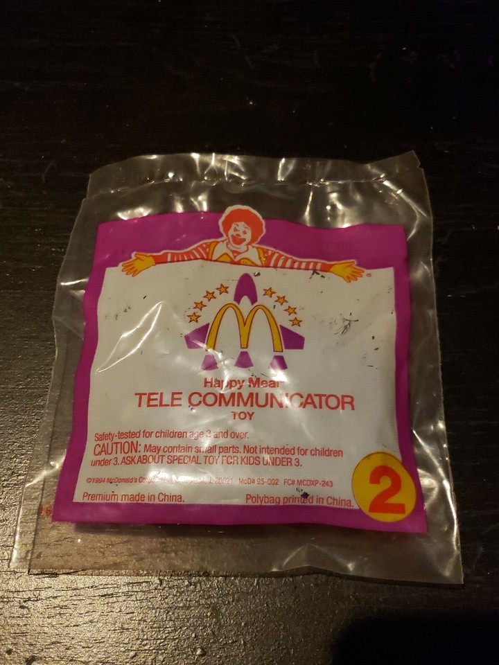 1994 McDonalds Happy Meal Toy Space Equipment #2 Tele Communicator NEW ...