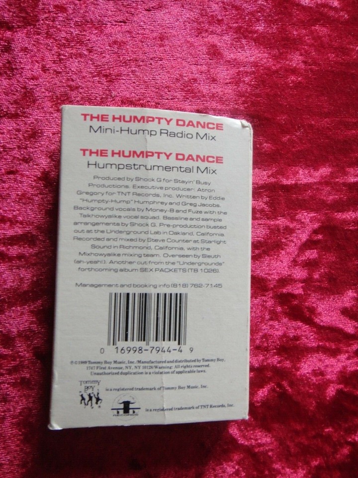 DIGITAL UNDERGROUND "THE HUMPTY DANCE" CASSETTE SINGLE CLASSIC HIP HOP ...