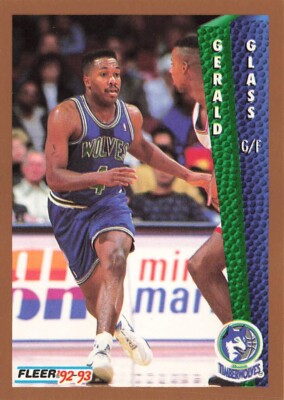 1992 Fleer #133 Gerald Glass Minnesota Timberwolves | eBay