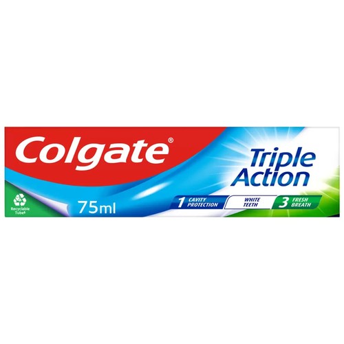 "Colgate Triple Action Toothpaste, 12 x 75ml" | eBay
