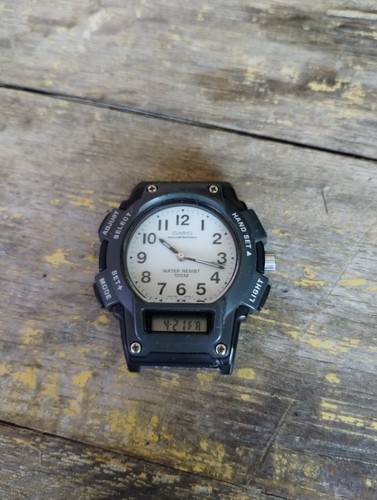 Vintage CASIO Illuminator Dive Watch Ana-Digi AQ-150W 10 bar watch head ...