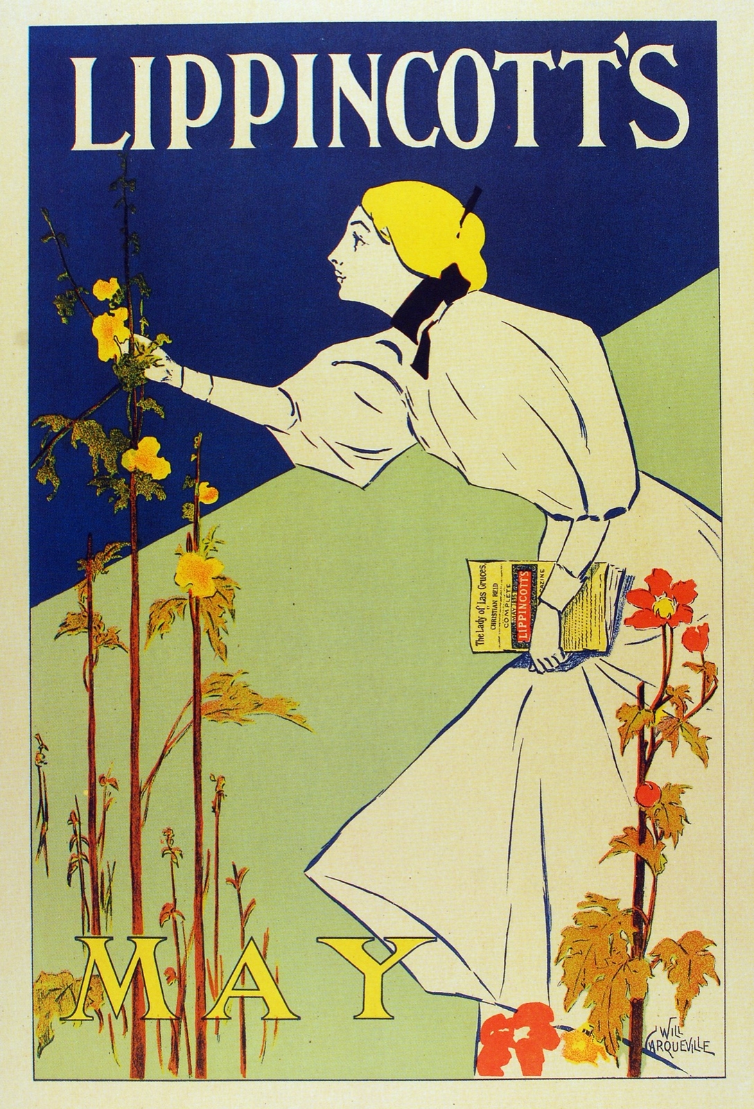 2108 Lippincott's Ad wall Decoration POSTER.Graphics to decorate home ...