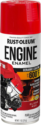 Gloss Red Engine Enamel Spray Paint - 11 Oz - Durable Finish (1 Pack ...