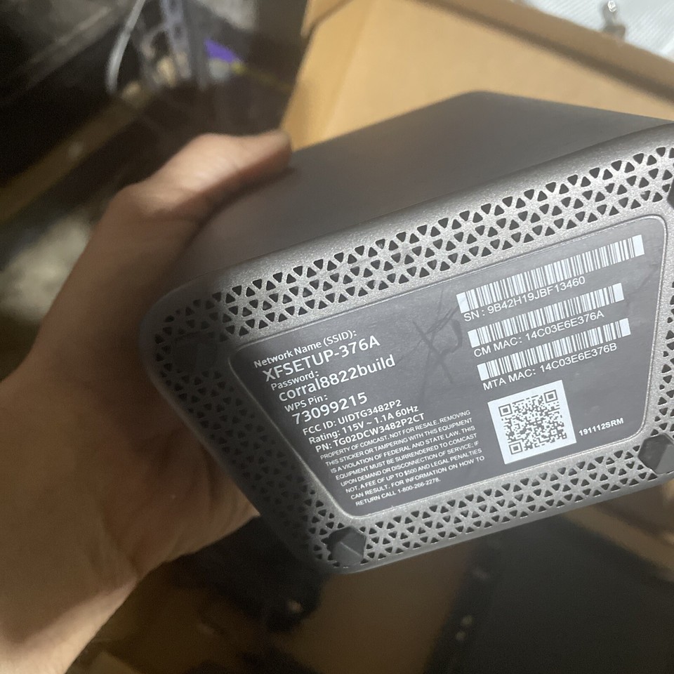 XFINITY Modem - XB6-A - with Power Cable - Untested | eBay