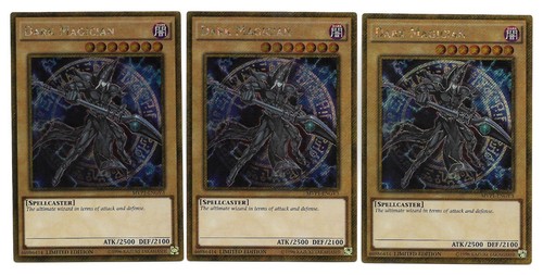 3x Dark Magician - (MVP1-ENGV3 - Ltd Ed - Gold Secret Rare) - NM ...