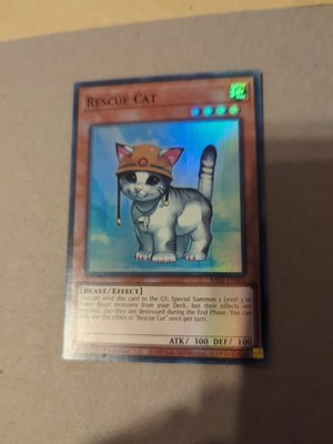 RA02-EN001 Rescue Cat (Alt Art) Super Rare 1st Edition YuGiOh! | eBay