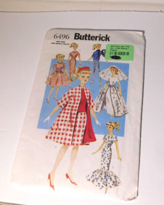 Barbie Pattern - Butterick Pattern 6496 Fancy dresses uncut c1999 | eBay