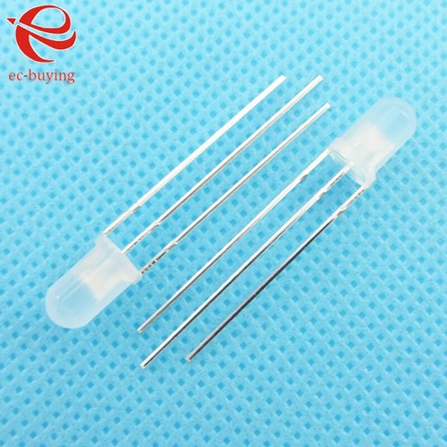 50PCS/LOT F3 3mm Bi-Color Red Green LED DIY Kit | eBay