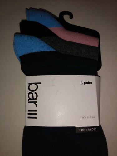 Bar III Men's Socks 4 Pack New | eBay